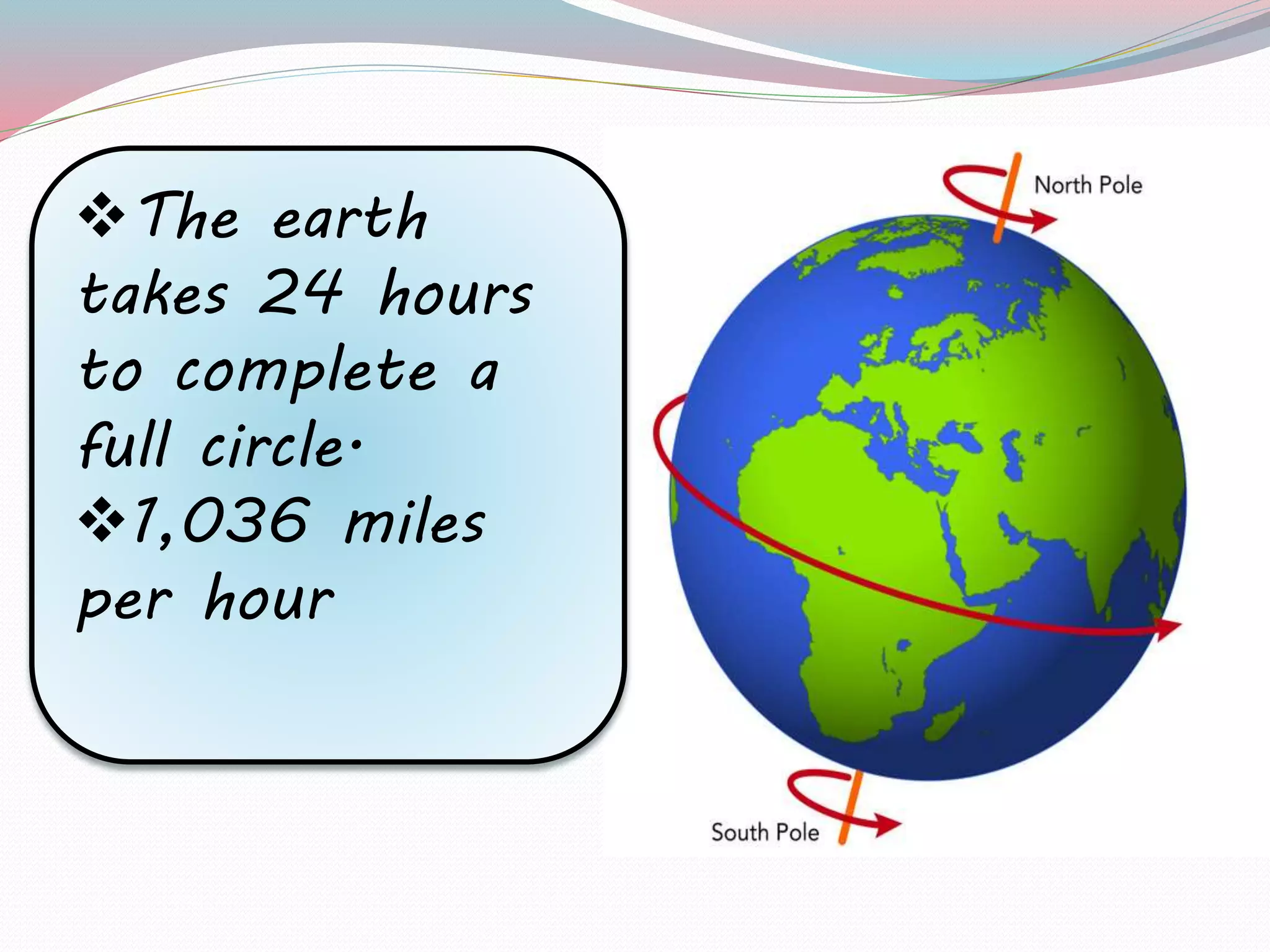 Motion of the earth | PPTX