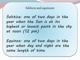 Motion of the earth | PPTX