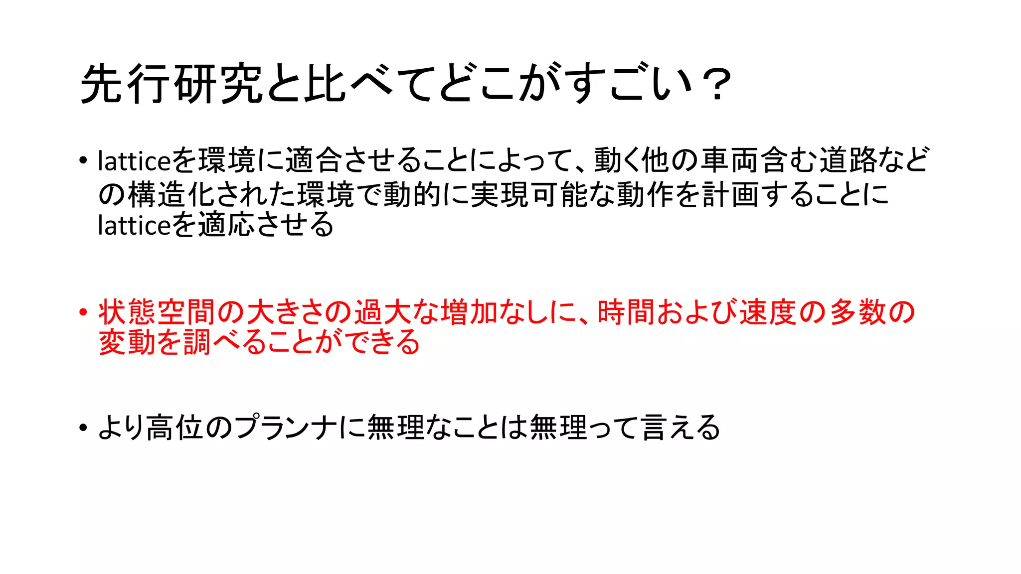 Summary And Supplement Of Motion Planning For Autonomous Driving With A Conformal