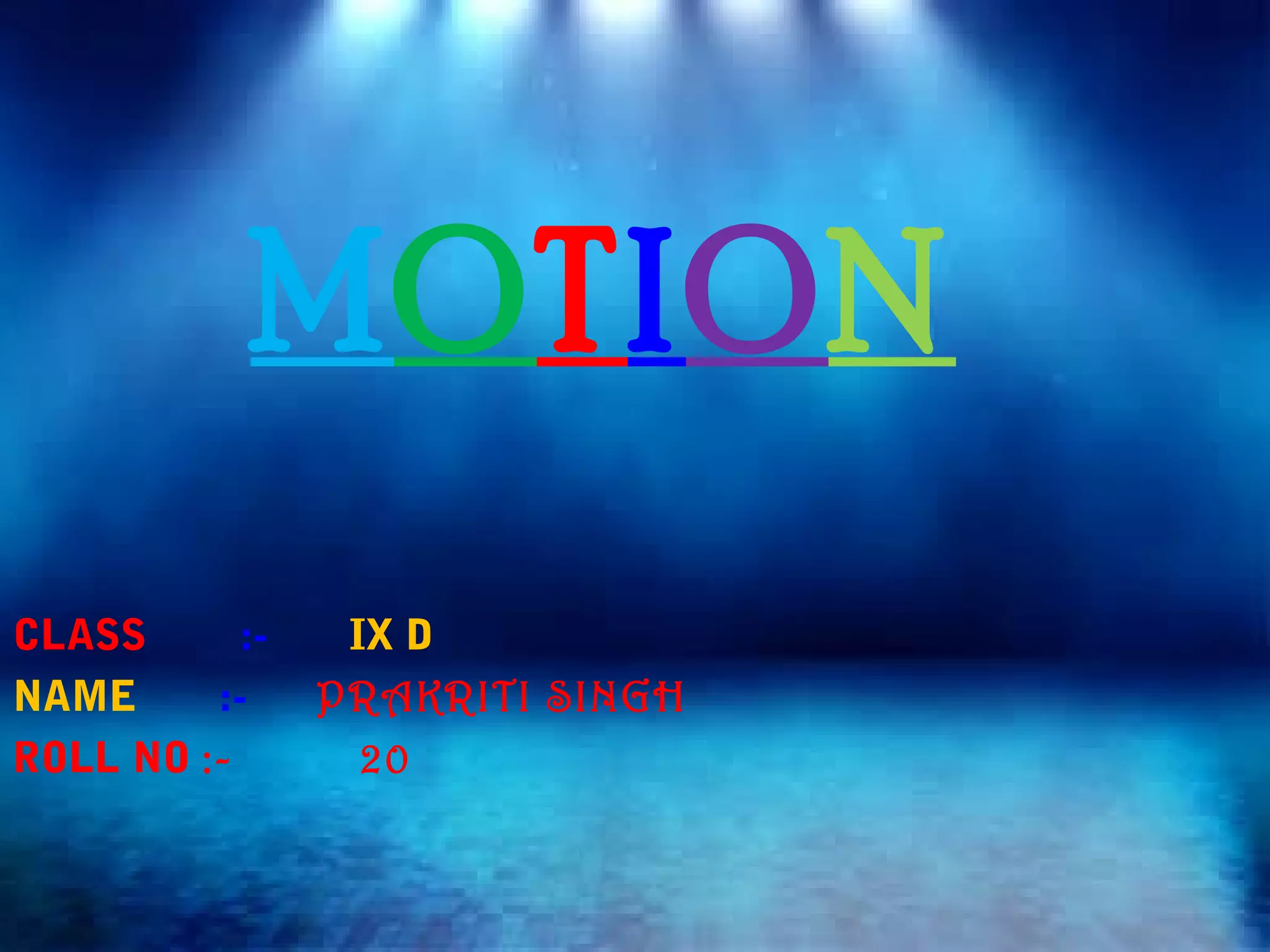 Motion science ppt | PPT