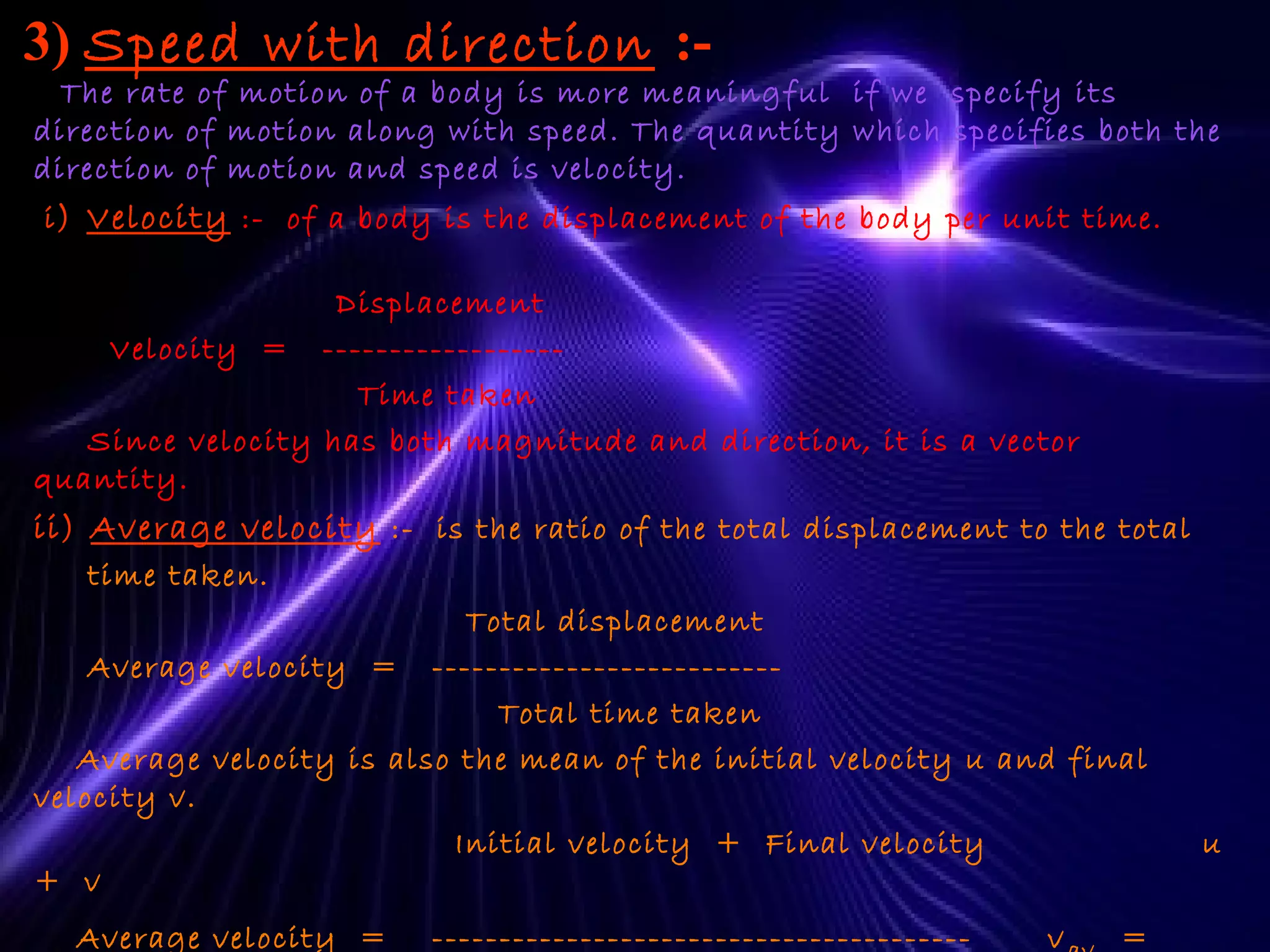 Motion science ppt | PPT