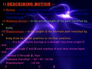 Motion science ppt | PPT