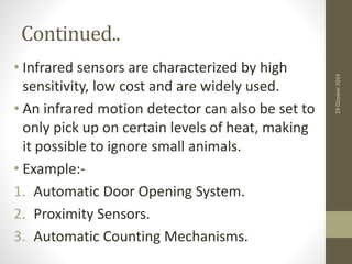 Motion sensing and detection | PPTX