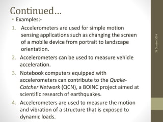 Motion sensing and detection | PPTX