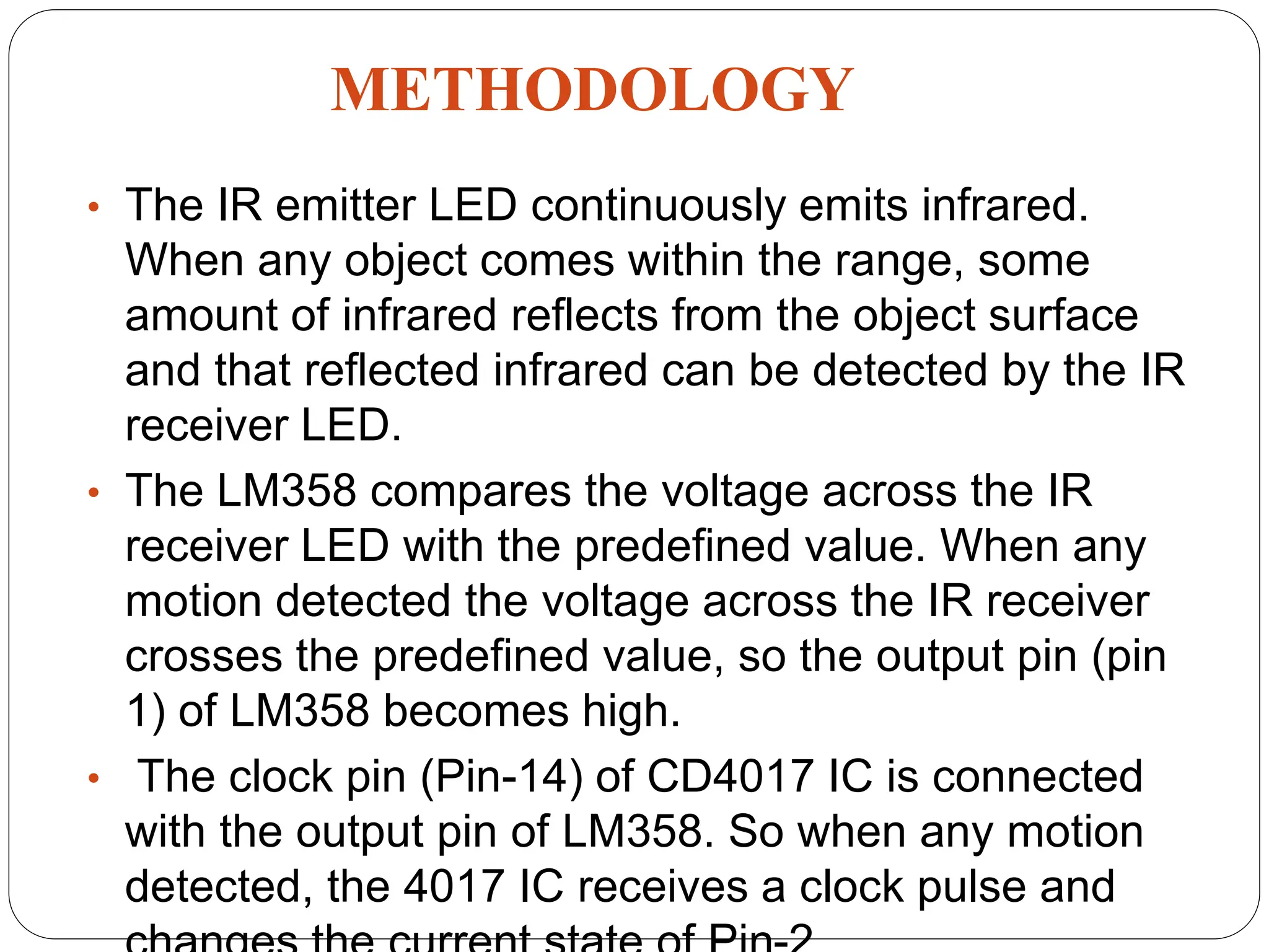 motion sensor light using CD 4017 and IR sensor.pptx