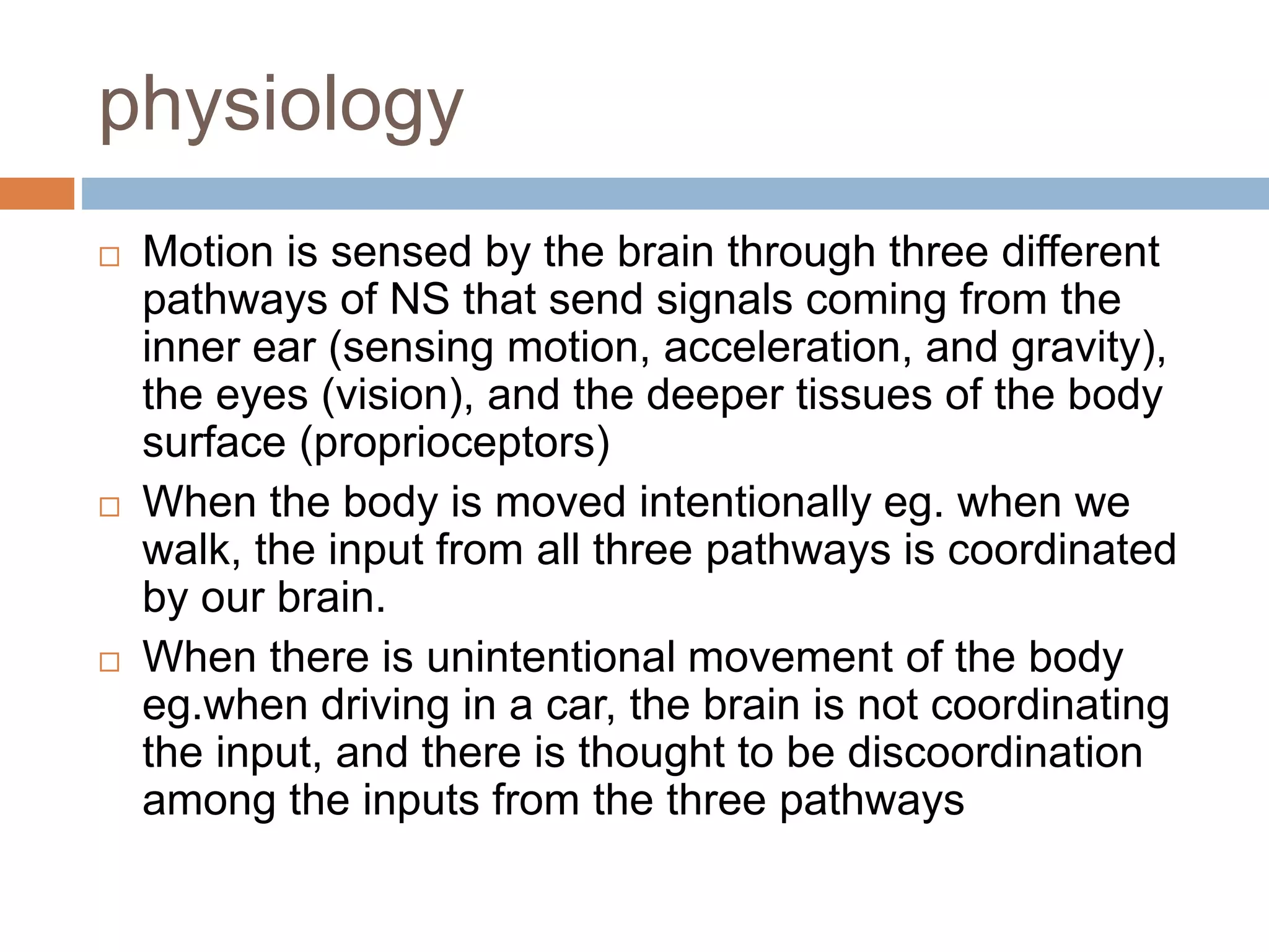 Motion sickness | PPTX