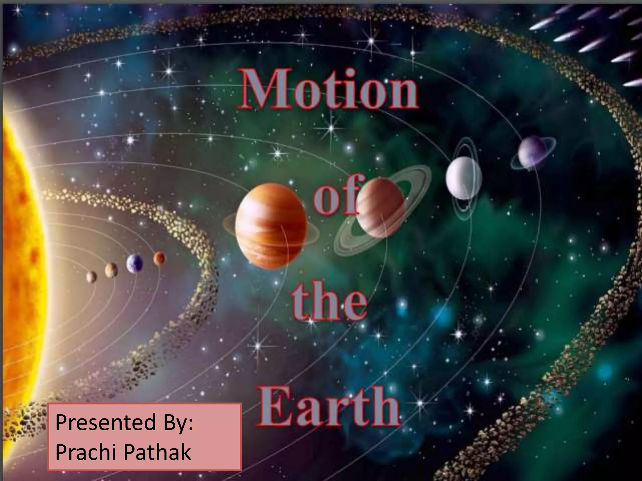 Motions of earth school level | PPT