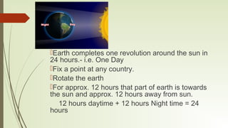 Motions of the earth | PPT