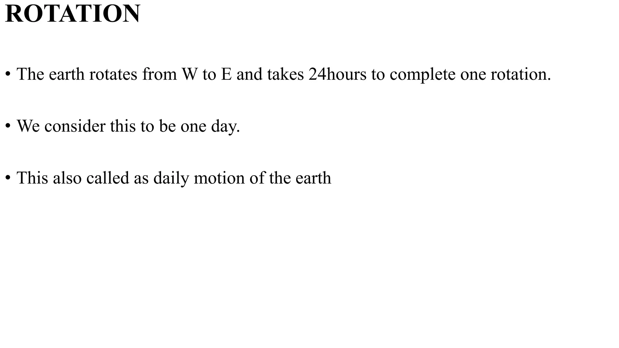 Motions of the earth | PPTX
