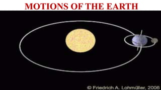 Motions of the earth | PPTX