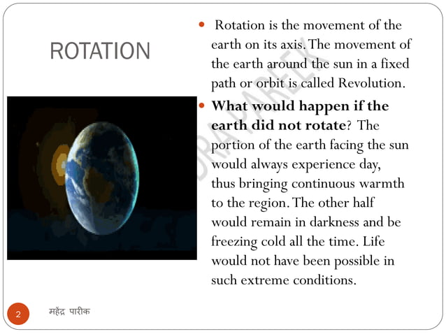 Motions of the earth | PDF