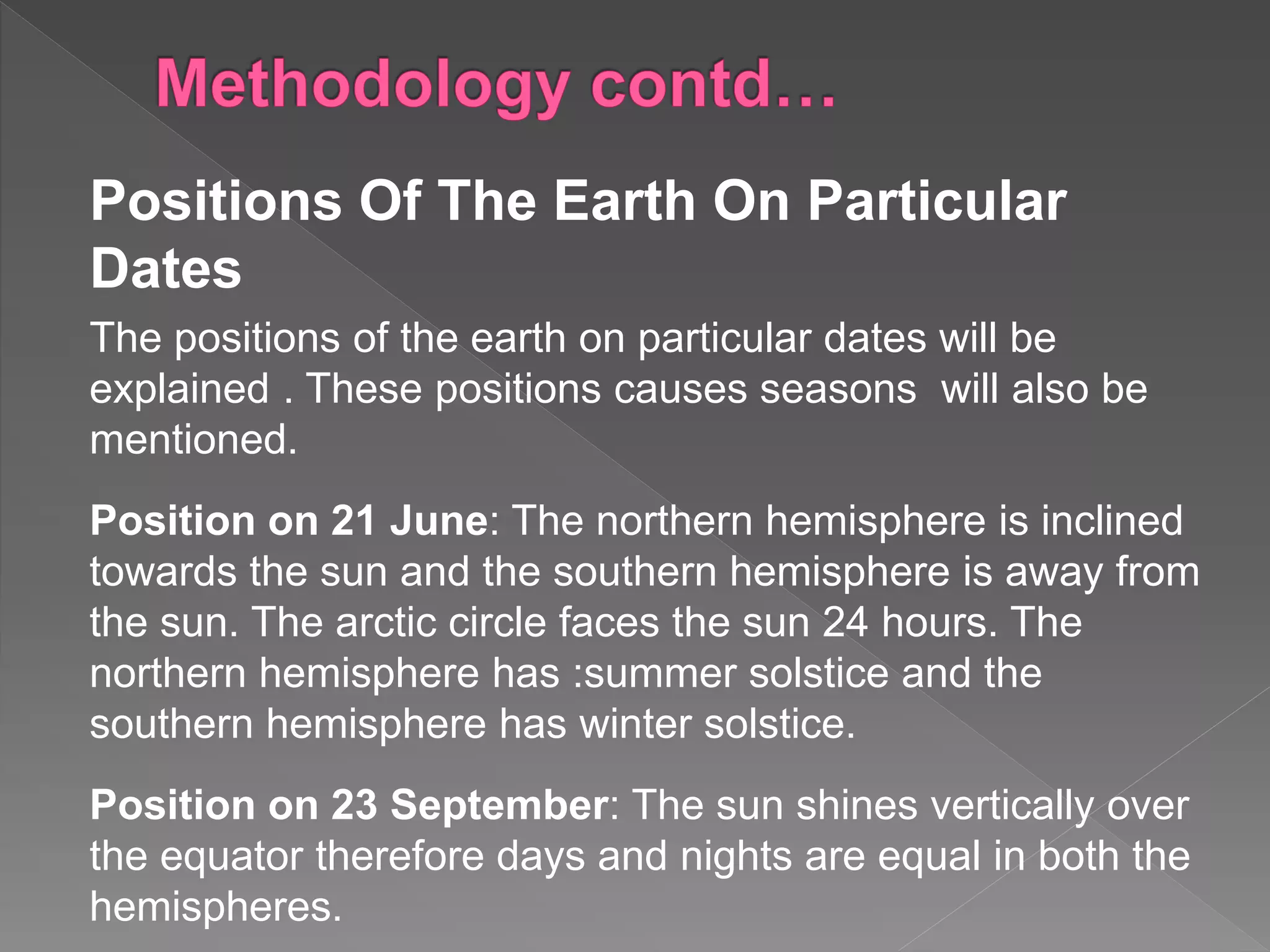 Motions of the earth presentation (1) | PPTX