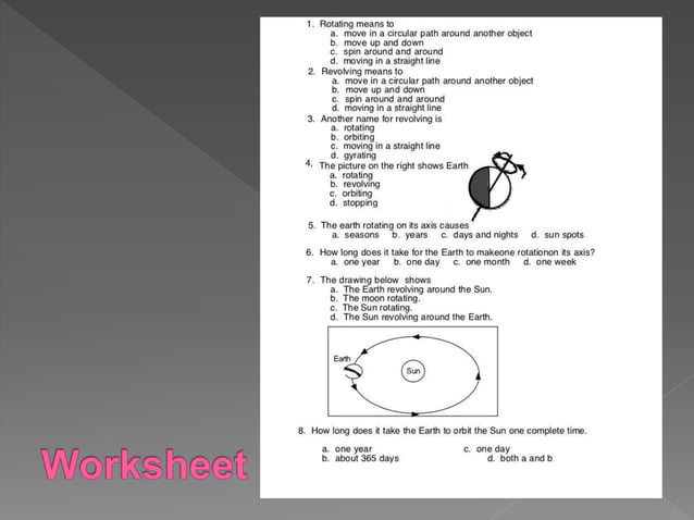 Motions of the earth presentation (1) | PPTX | Geography | Science