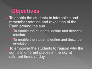 Motions of the earth presentation (1) | PPTX