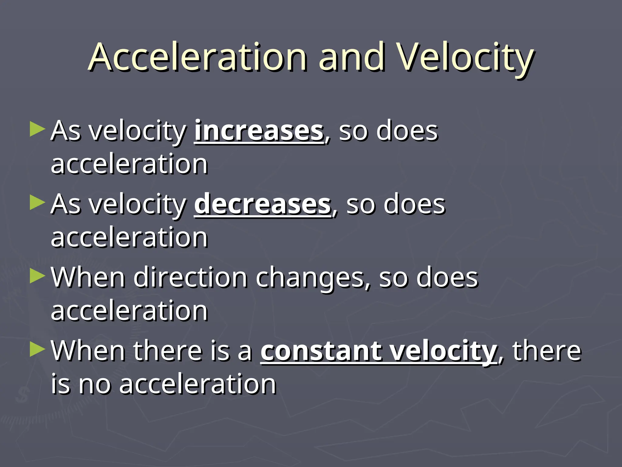 Motion Speed VelocityandAcceleration.ppt
