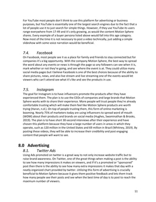 Motion Sphere Marketing Plan | PDF