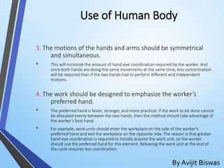 Motion study on shopfloor and design of work | PPTX