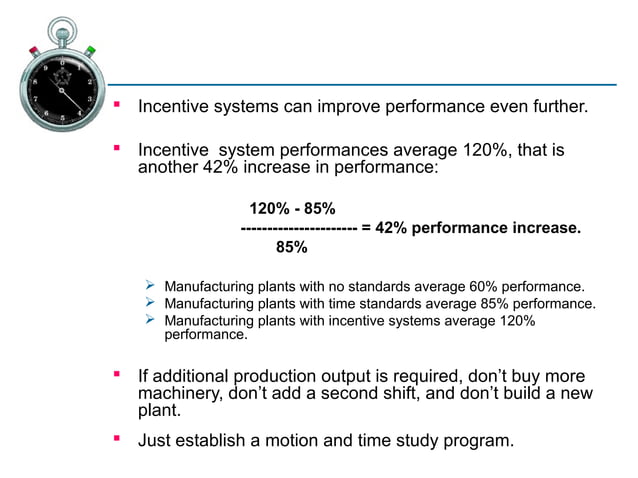 Motion & time study | PPT | Mechanical and Industrial Engineering ...