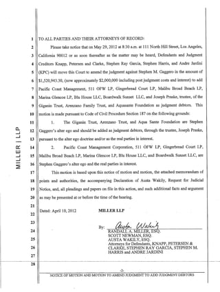 Motion to amend judgment points & authorities- signed | PDF