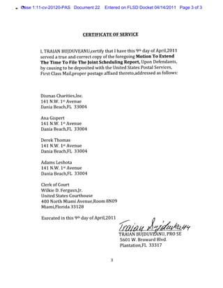 Motion to extend the time to file the joint scheduling report | PDF