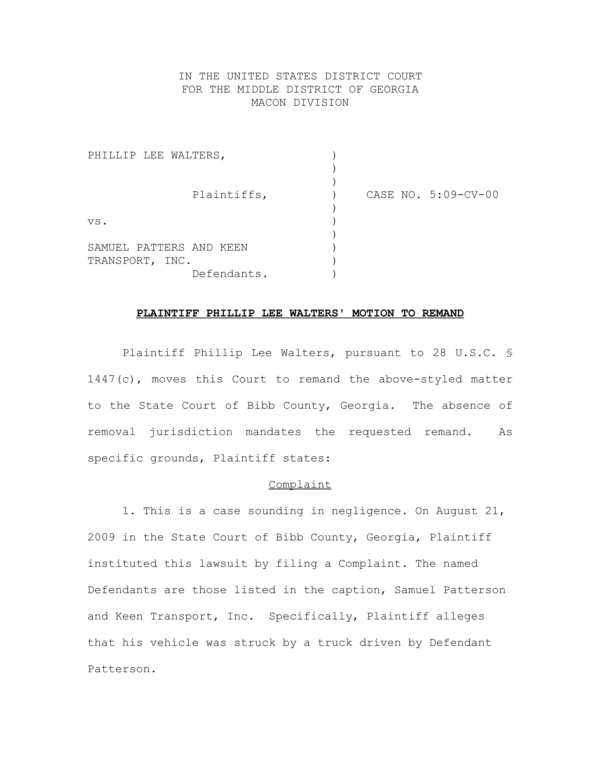 Motionto remand | PDF