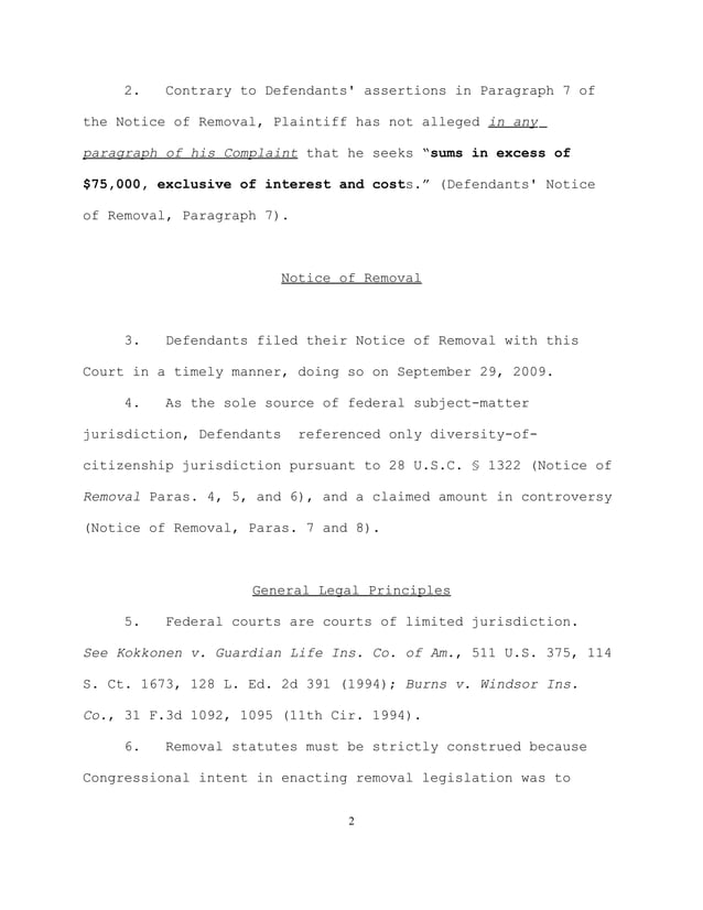 Motionto remand | PDF