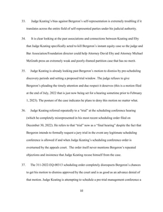 Motion to Disqualify Judge Christopher M. Keating | DOC
