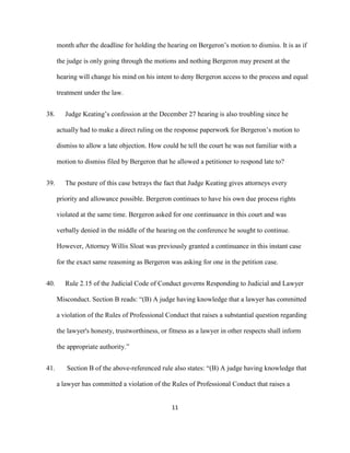 Motion to Disqualify Judge Christopher M. Keating | DOC