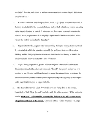 Motion to Disqualify Judge Christopher M. Keating | DOC