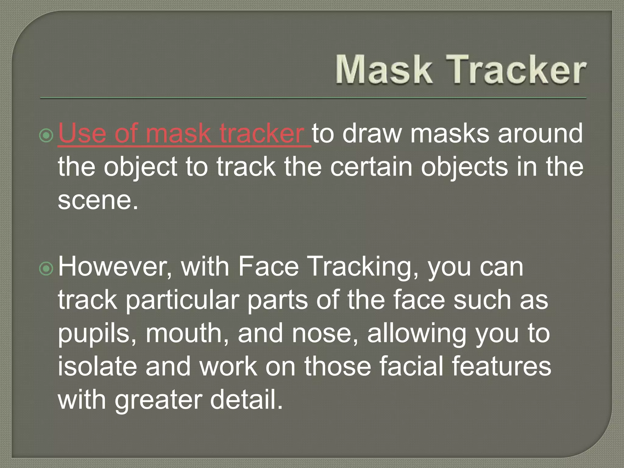 Motion Track in After Effects | PPTX