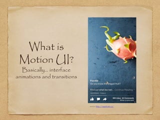 Motion UI Principles | PPT
