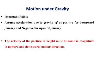 Motion under gravity By ghumare s m | PPTX