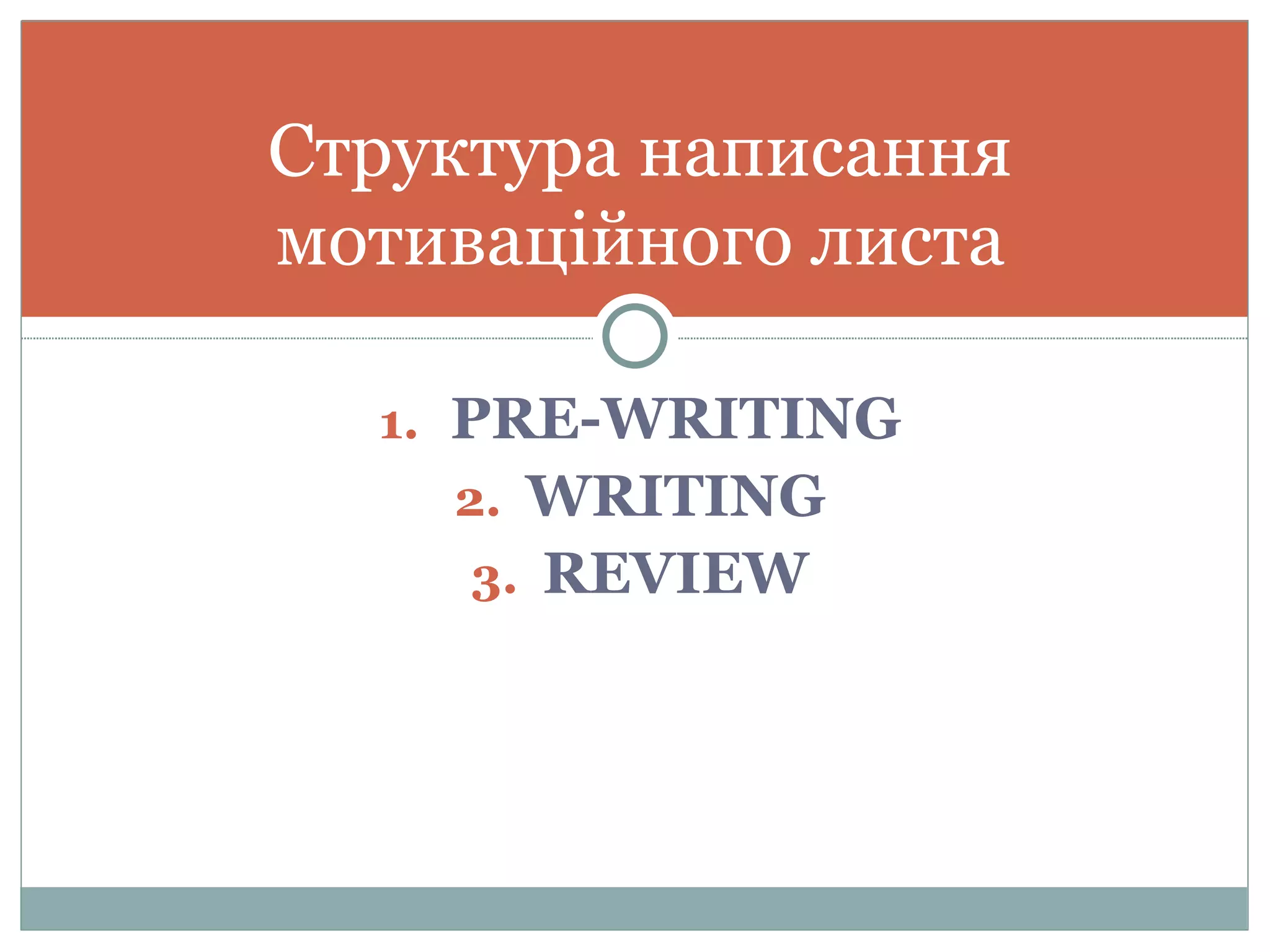 How to write a successful motivation letter | PPT