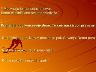 Motivacija | PPT