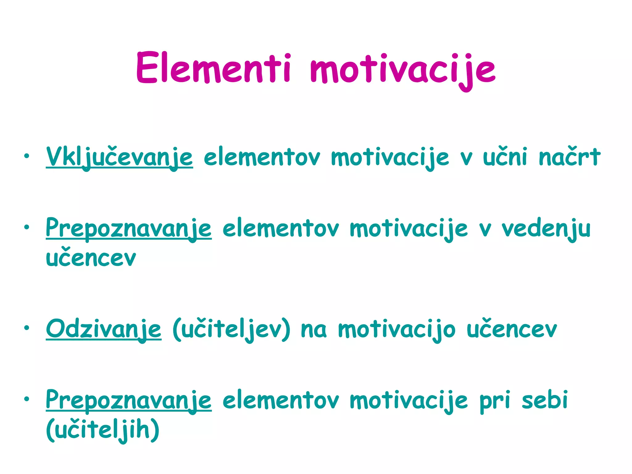 motivacija | PPT
