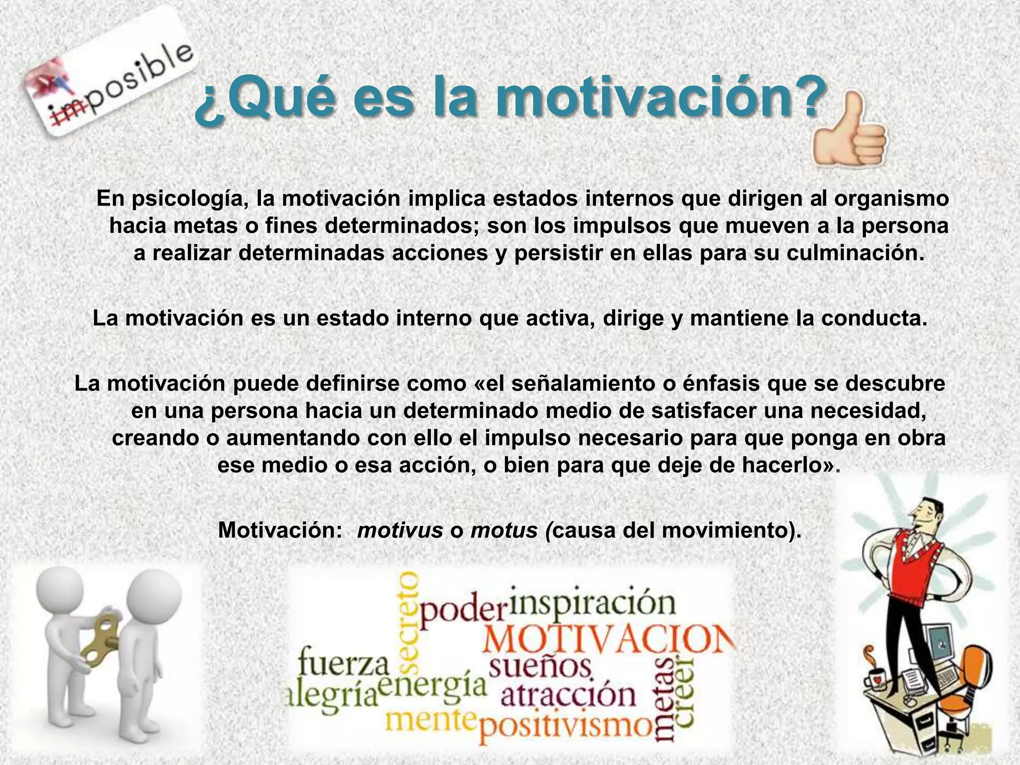 Motivación, Liderazgo y Conflicto | PPTX