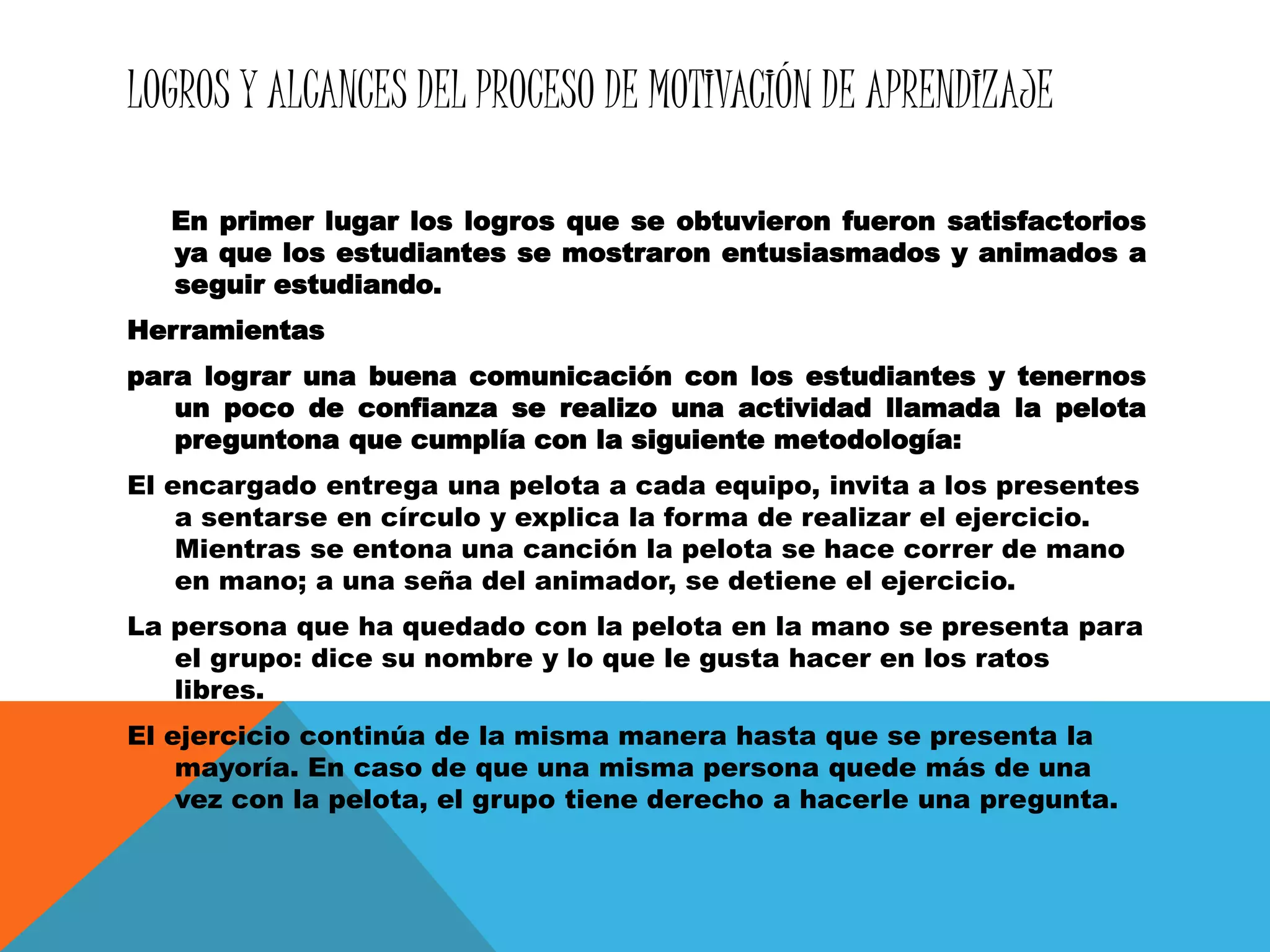Motivación en el aprendizaje y rendimiento escolar | PPTX