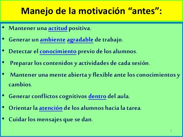 La Motivación en el Aula de Clases.