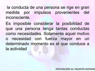 Motivacion del-talento-humano | PPTX