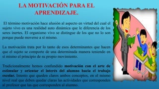 Motivacion e incentivacion | PPTX