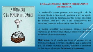 Motivacion e incentivacion | PPTX