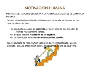 Motivacion importancia y aplicación | PPTX
