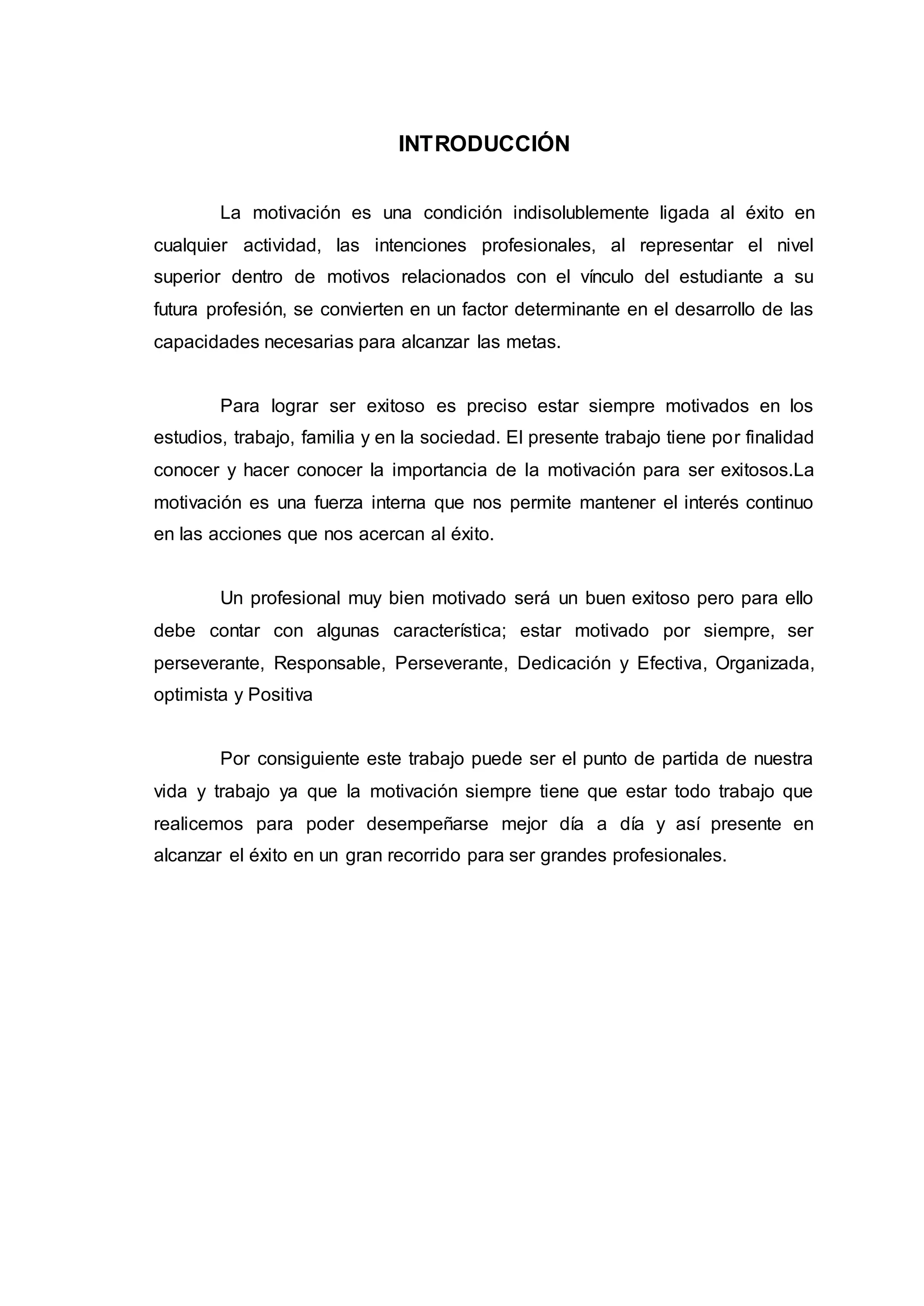Motivacion y Éxito Profecional | PDF