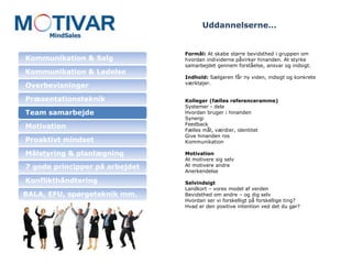 Motivar MindSales præsentation | PPTX
