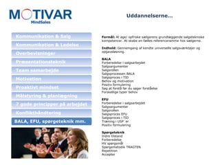 Motivar MindSales præsentation | PPTX