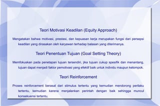 Presentasi Motivasi Kelompok 1 - Fak. Psikologi - Univ. Mercu Buana ...