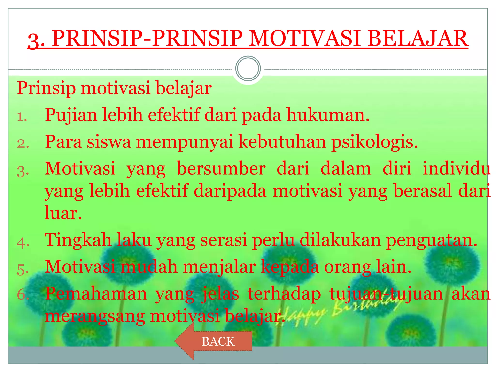 Motivasi belajar | PPT