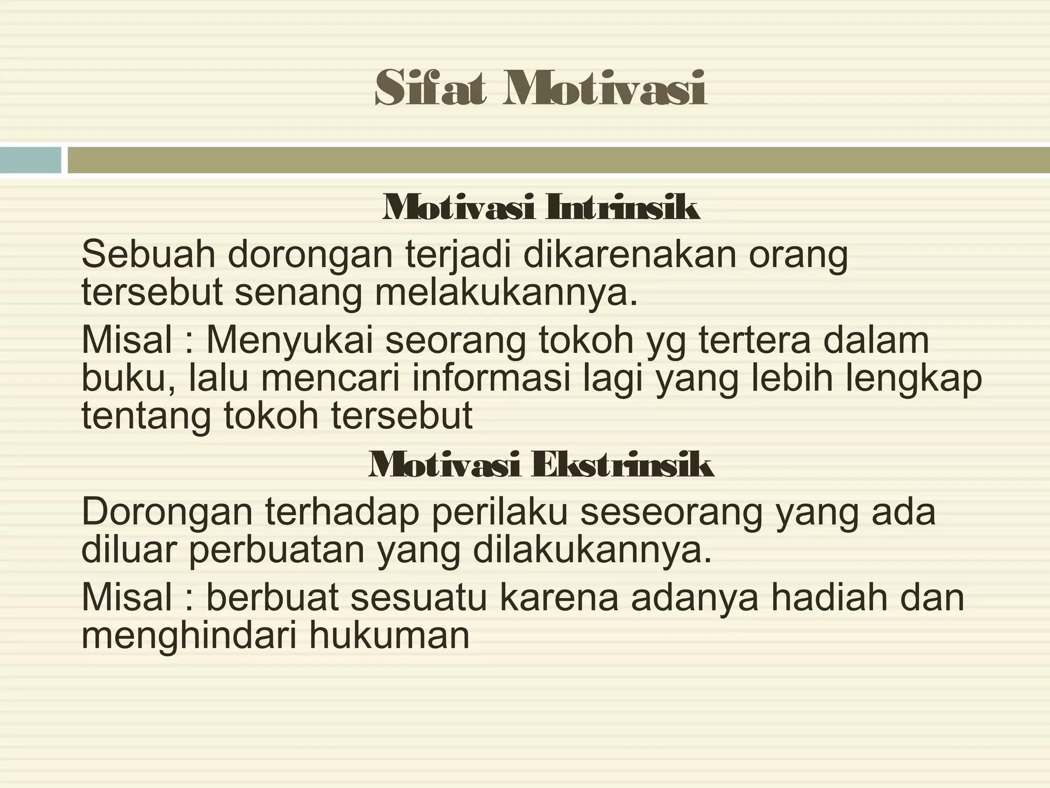 MOTIVASI BELAJAR | PPT