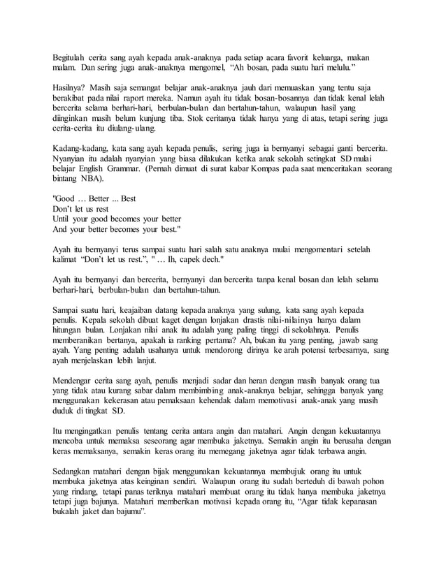 Motivasi belajar anak | DOCX