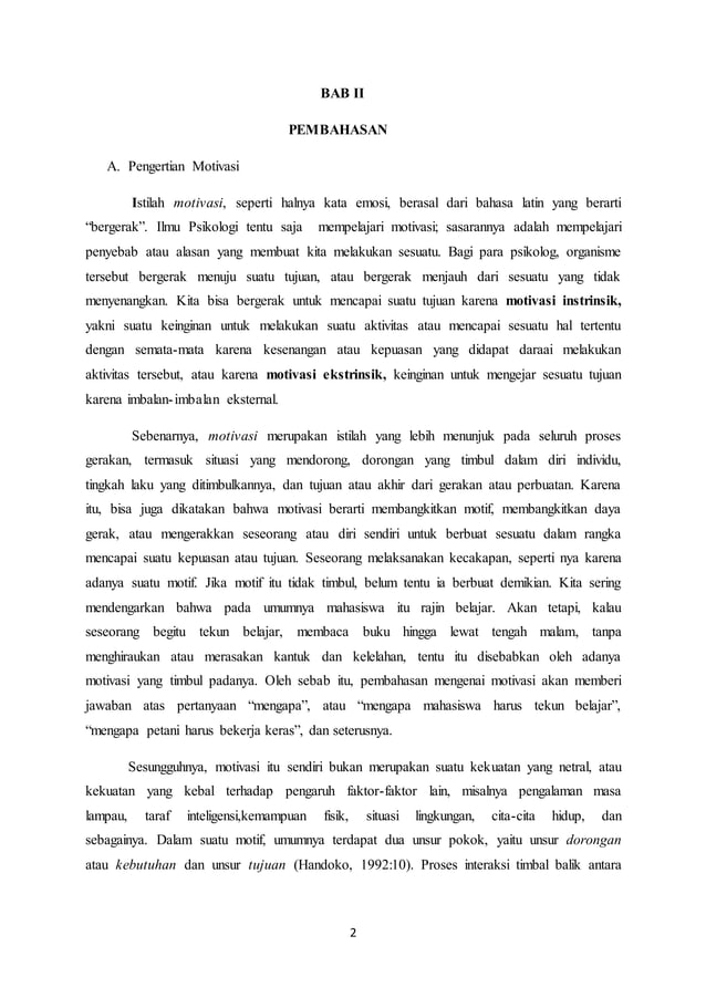 Motivasi berprestasi | PDF